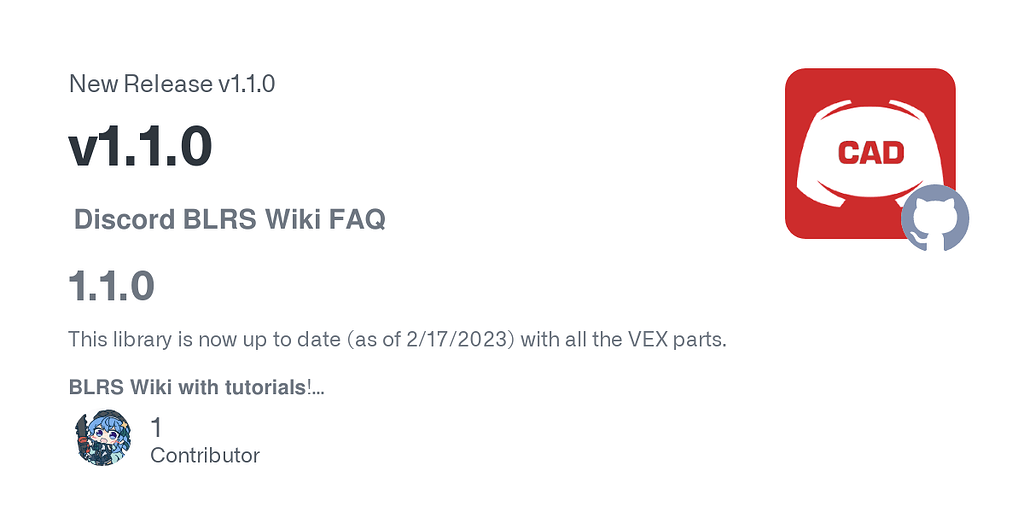 VEX Solidworks Library Release Log - general-discussion - The G2M Forum
